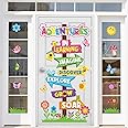 Amazon.com: Spring Classroom Window Door Clings Stickers，Adventures in ...