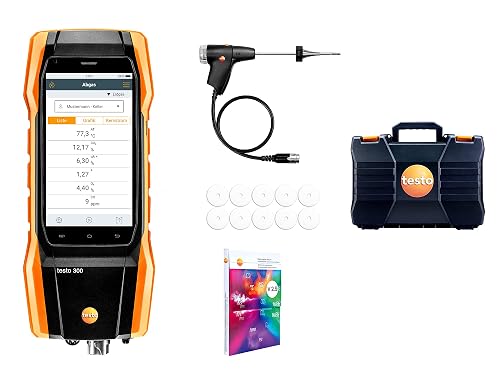 testo 300 Kit - Commercial Combustion Analyzer Kit I CO Meter for Flue ...