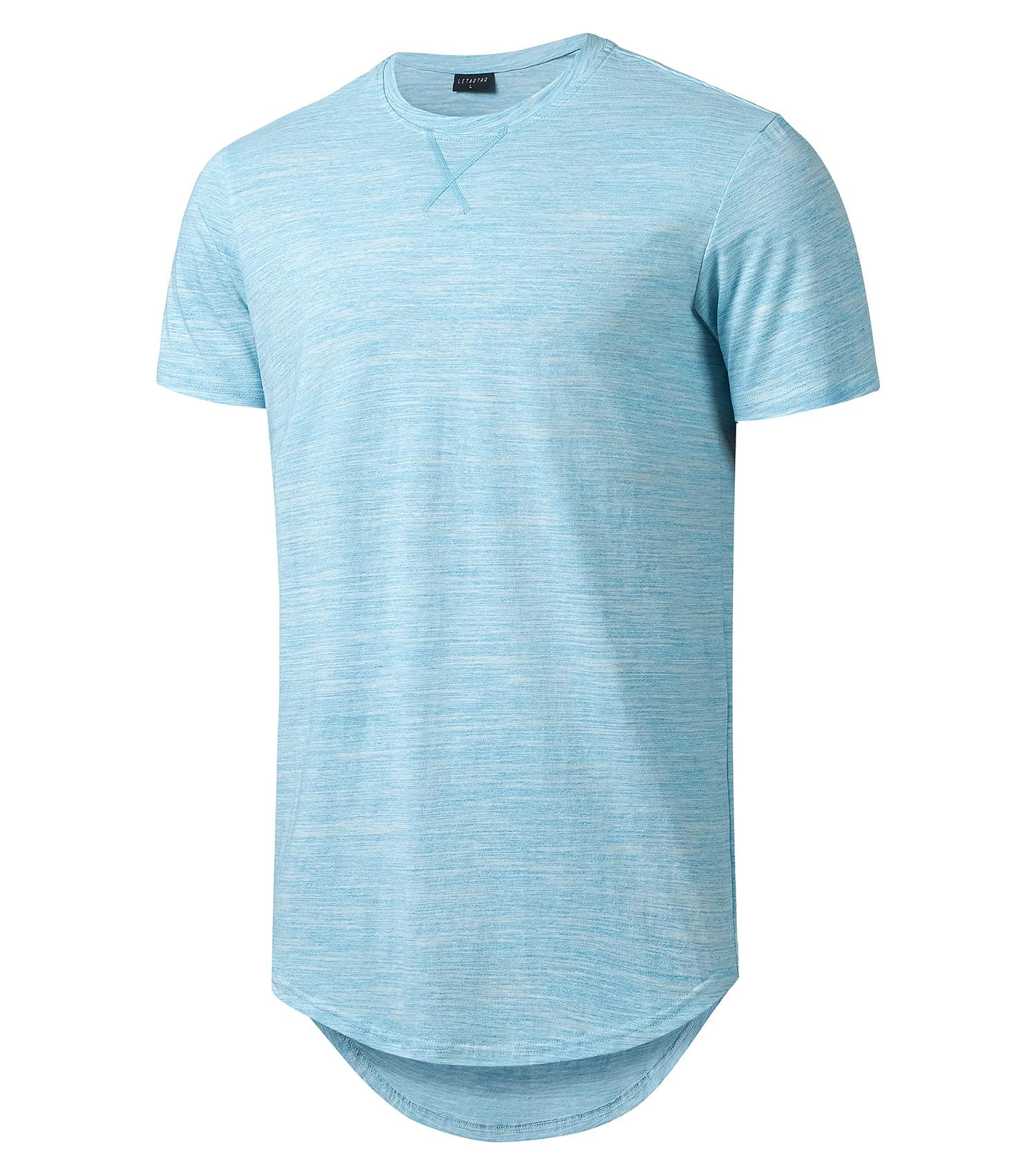 LETAOTAO Tall Mens Workout Shirts Hipster Slim Fit Extra Long T-Shirts ...