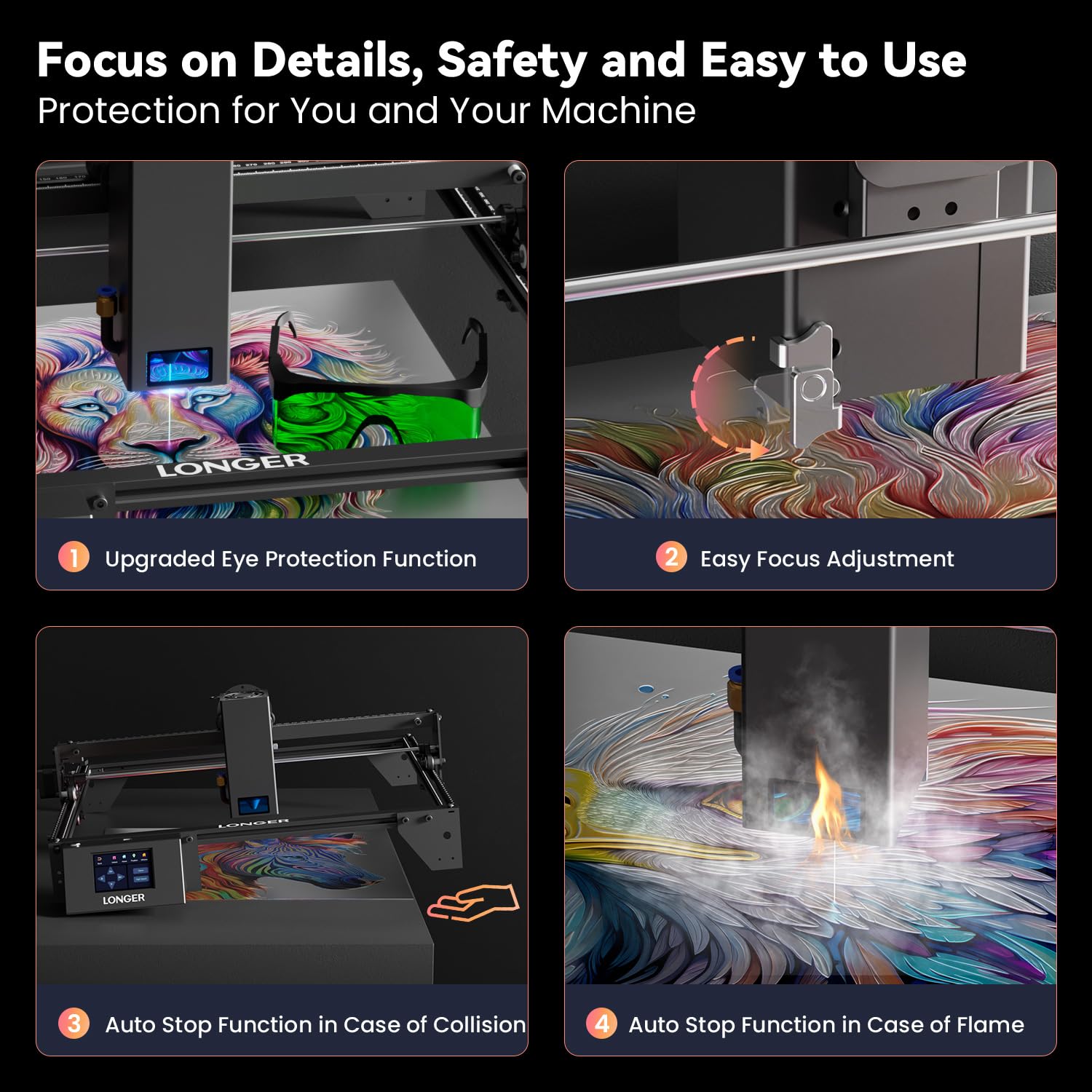 Mua Longer 20W Laser Engraver Module, Dual Beam Compressed 0.08 * 0.1mm ...