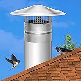Amazon.com: Ebusin 7 Inch Round Chimney Cap, 7 Inch Chimney Cap with ...