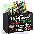 Amazon.com : Resurhang Christmas Teacher Appreciation Gifts Wood Teacher Pencil Holder with ...