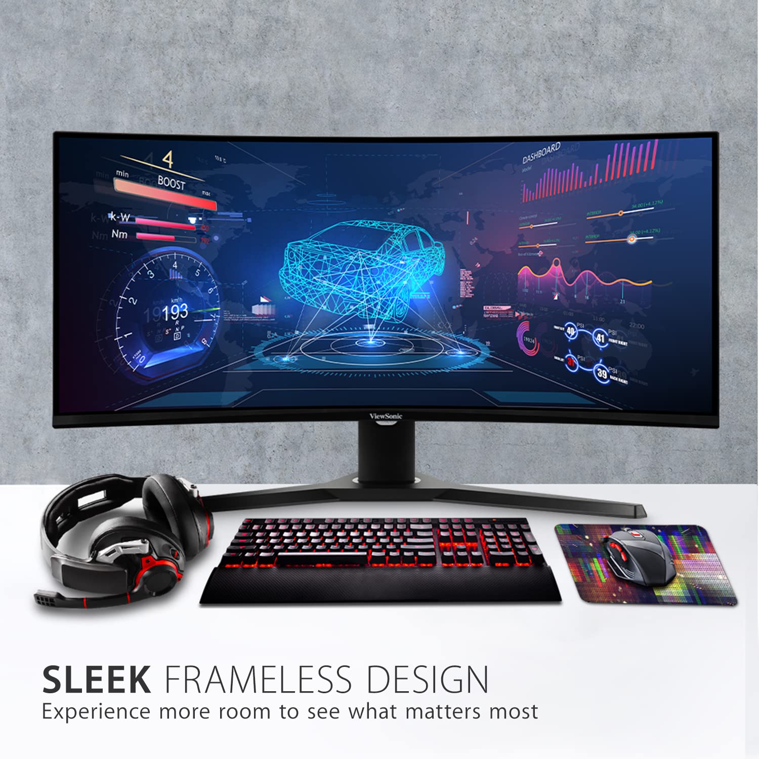 Mua ViewSonic VX3418-2KPC 34 Inch 21:9 Curved 1440p 1ms 144Hz Gaming ...