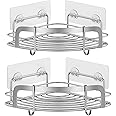 Amazon.com: STEUGO Corner Shower Caddy Adhesive Shower Caddies with ...