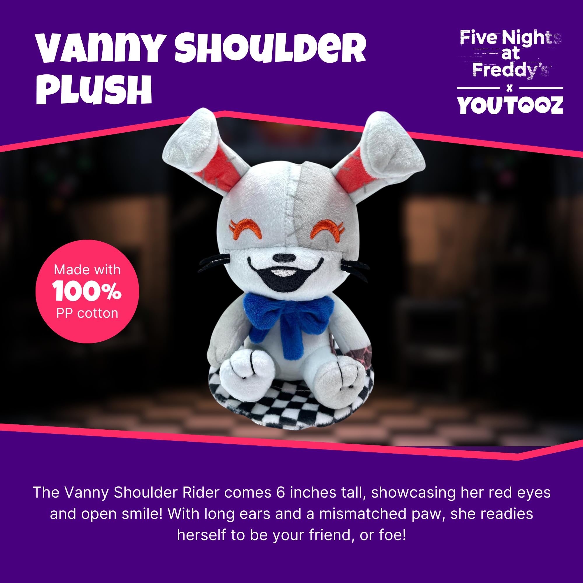 Mua Youtooz FNAF Vanny Plush 6IN Shoulder Rider, Collectible Soft ...