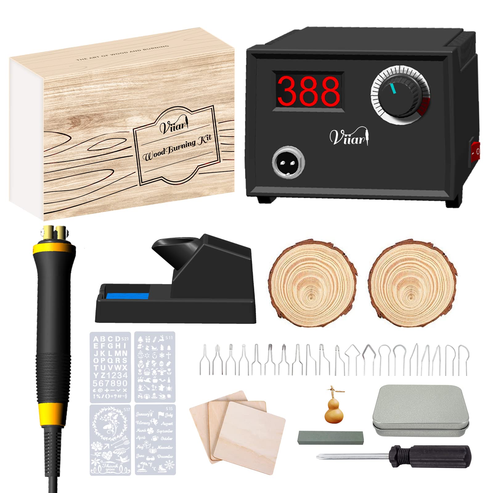 Mua Viiart Professional Pyrography Tool Kit 60W Upgraded Wood Burning ...