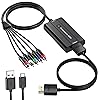 Male Component to HDMI Converter for DVD/STB/VHS with Female Component ...