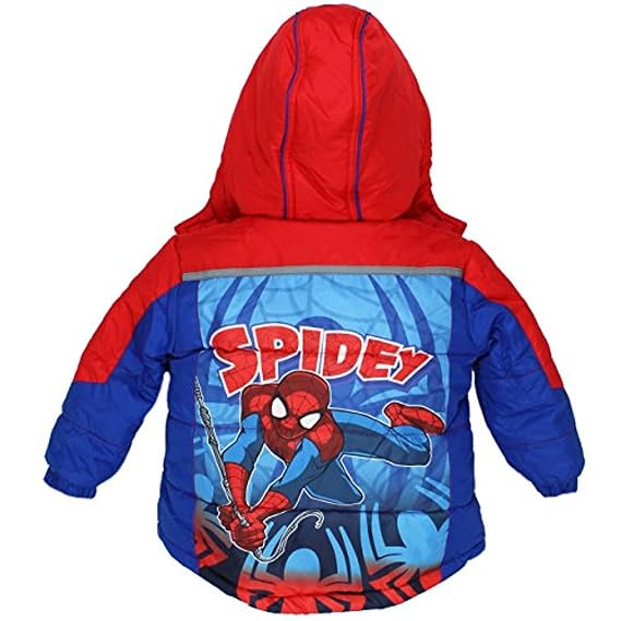 Marvel Boy's Spiderman Puffer Coat Jacket (Spidey Red, 3T) : Amazon.in ...
