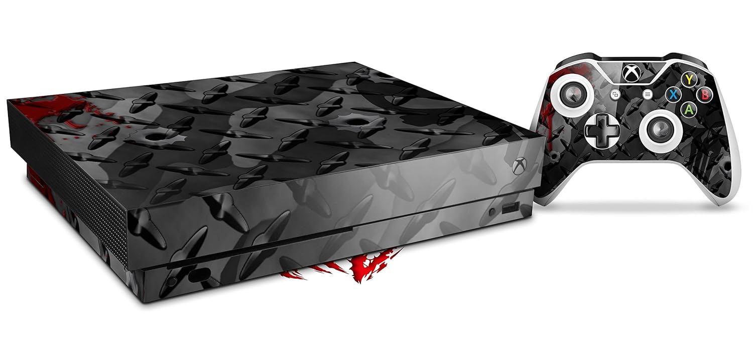 Amazon.com: Skin Wrap for XBOX One X Console and Controller War Zone ...