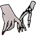 Amazon.com: Hand with Skeleton Cheating Love Applique Embroidered Badge ...