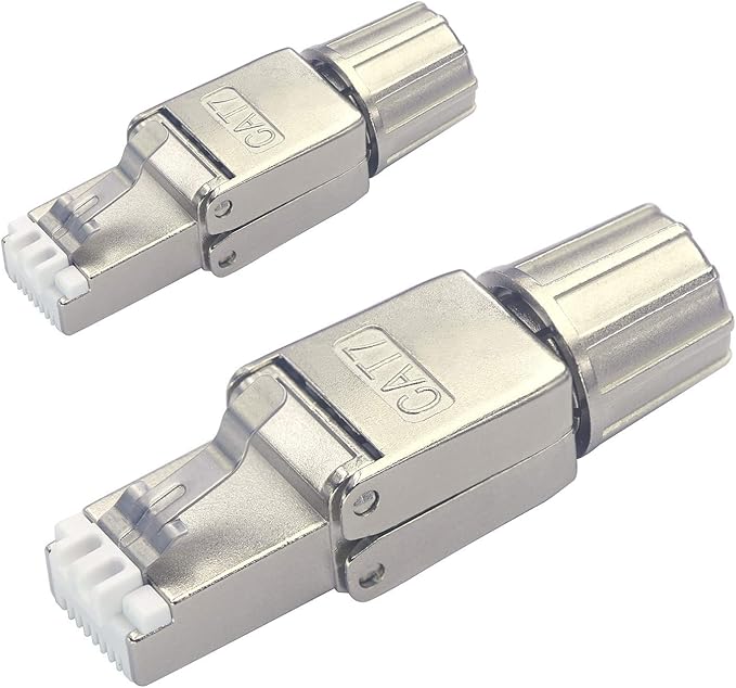 VCELINK Connettori RJ45 Cat7 Cat6A Connettore di Rete Senza Attrezzi per Cavi di Installazione ...