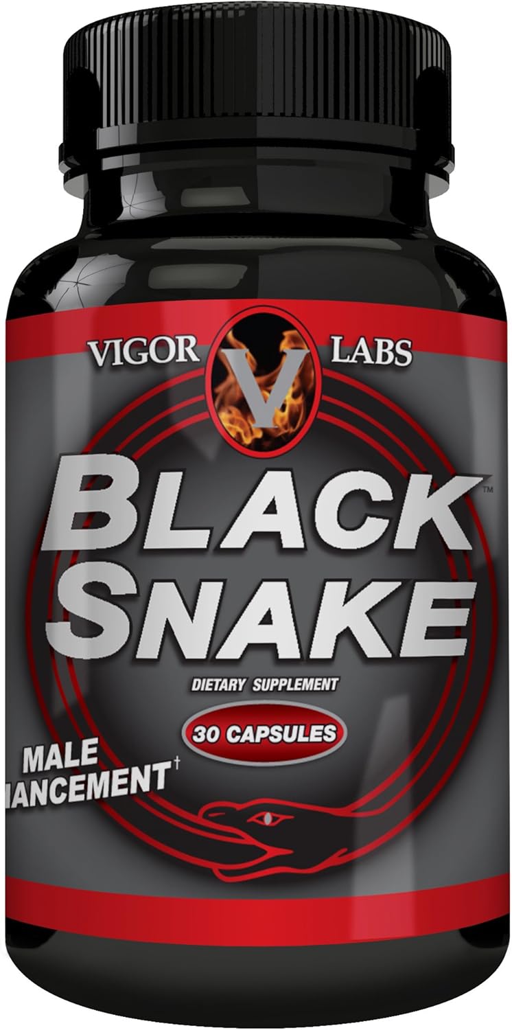Vigor Labs - Fórmula masculina de serpiente negra para pene: Amazon.com ...