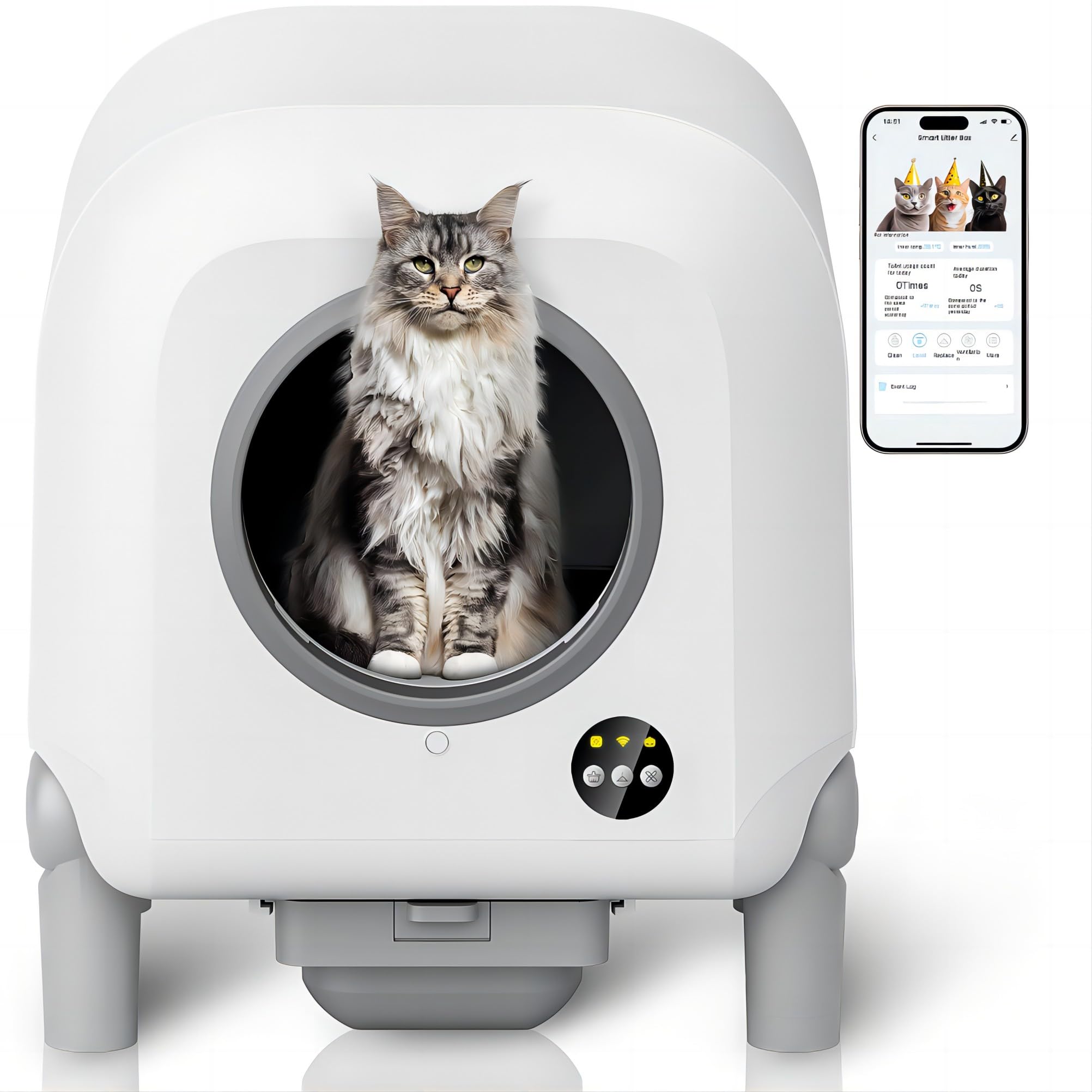 Mua Self Cleaning Cat Litter Box, 120L X-Larger Automatic Cat Litter ...