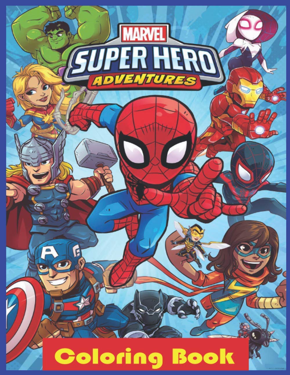 Marvel Super Hero Adventures Coloring Book: Excellent Super hero ...