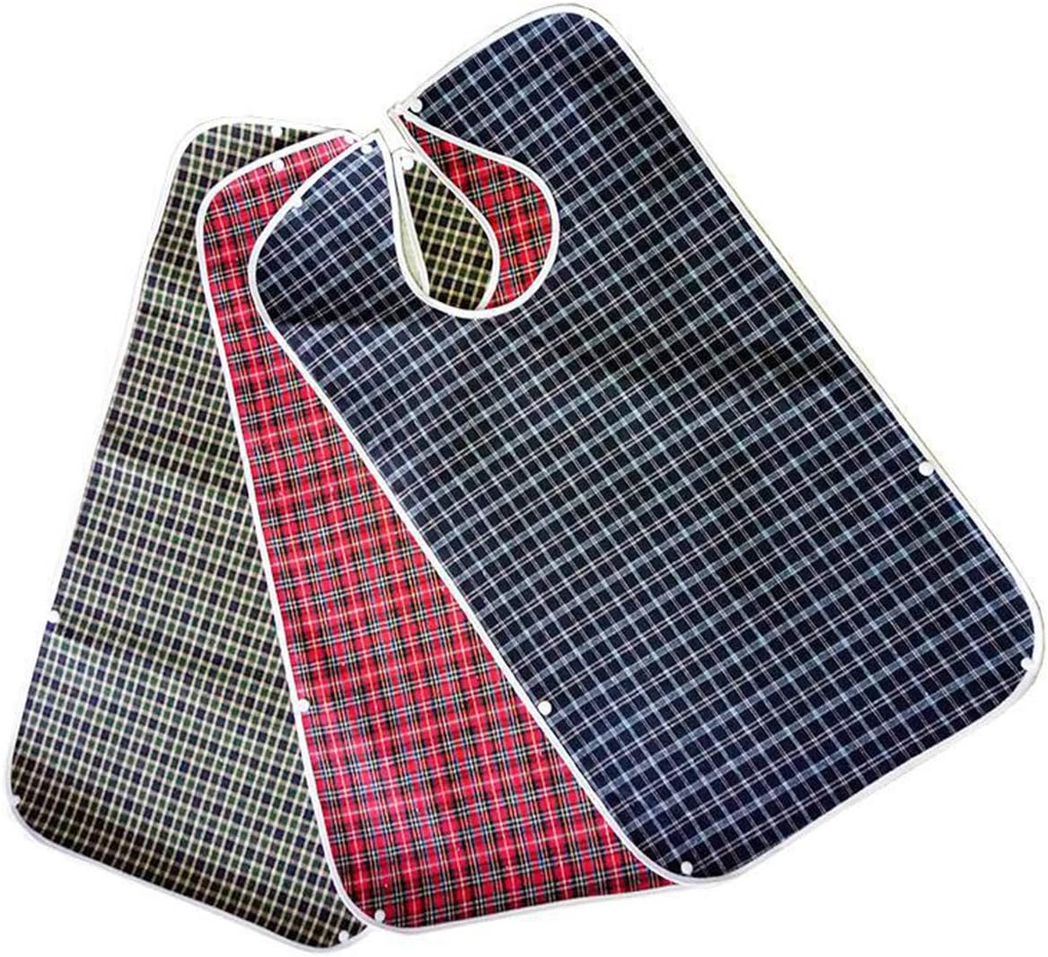 3PCS Adult Bibs, Yinuoday Adult The Eldly Washable Dining Bibs ...