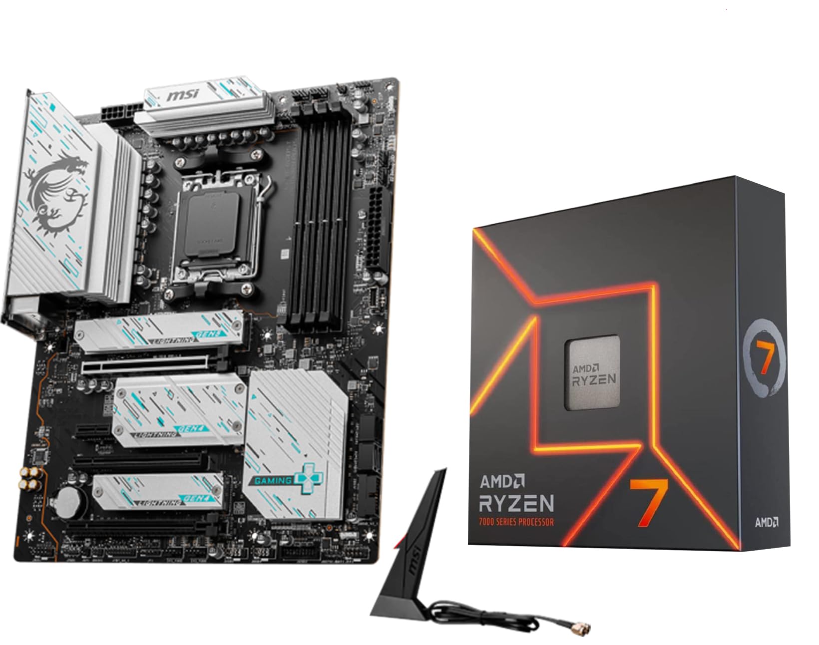 Mua Micro Center AMD Ryzen 7 7700X CPU Processor Bundle with MSI X670E Gaming Plus Motherboard ...