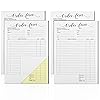4 Packs 2 Part Blank Carbonless Pocket Order Form Pad Copy Boutique ...