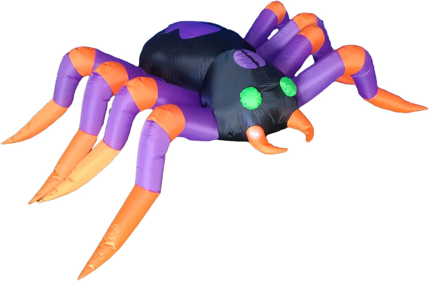 8 Foot Long Halloween Inflatable Black Purple Spider 2015 Indoor ...