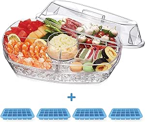 Amazon.com | Appetizer Serving Tray on Ice, Innovative Life 15 Inch ...