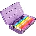 Amazon.com: DANRONG Large Capacity Colored Pencil Case, Pencil Box ...