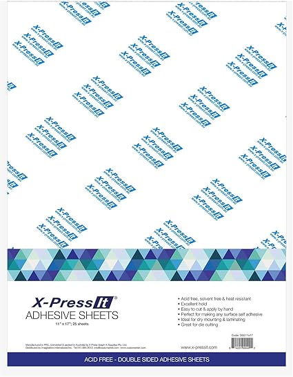 Amazon.com: X-Press It Double Sided High Tack Sheets 11X17 25/Pk: Home ...