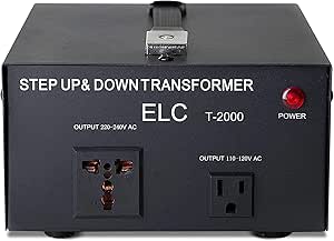 Amazon.com: ELC T-2000 2000-Watt Voltage Converter Transformer - Step Up/Down - 110V/220V ...