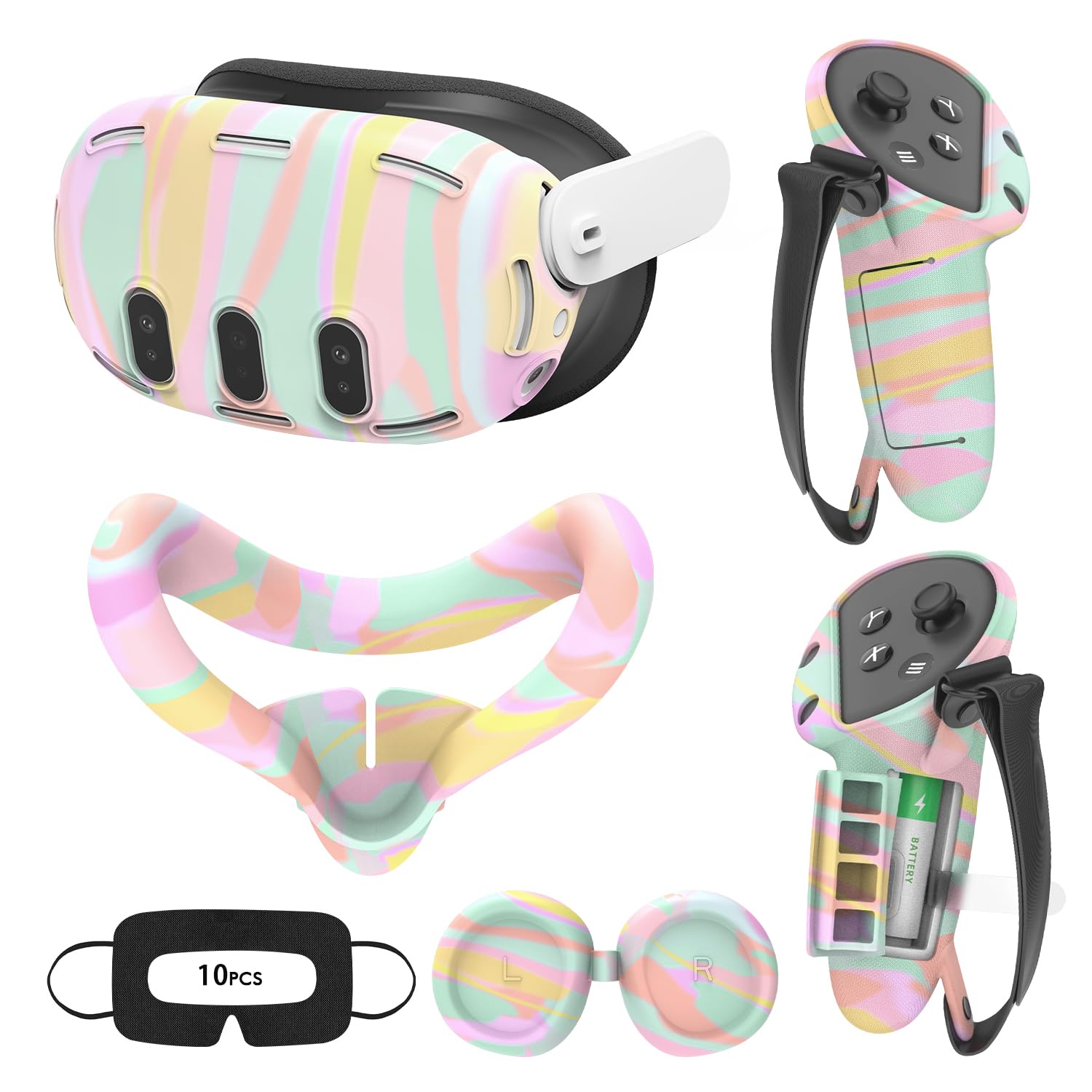 Tyasoleil VR Silicone Case for Meta Quest 3, Design Upgraded ...