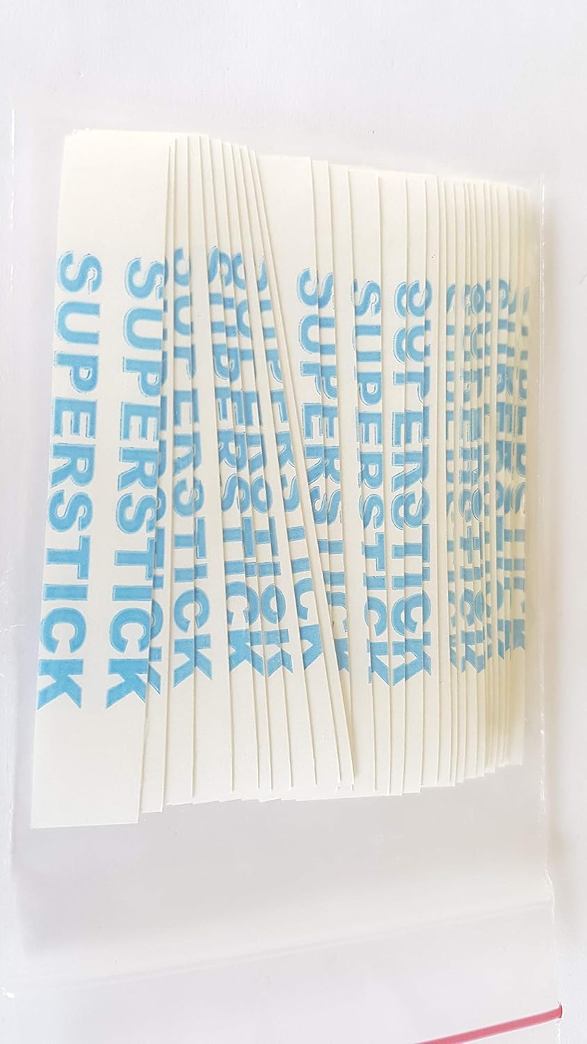 Walker Superstick Straight Adhesive Tape Strips – 1/2″ x 3″ strips – 36 ...