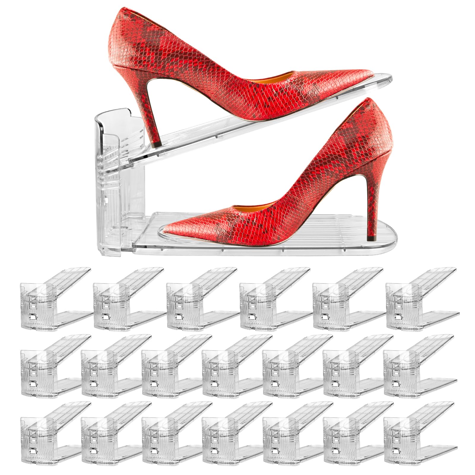 Yes!Fresh Shoe Slots Organizer, Boutique Display Style Shoe Stacker for ...