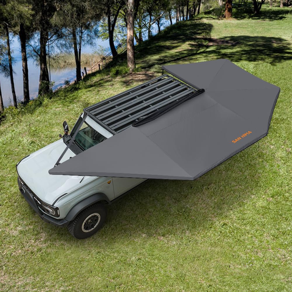 Sanhima 270 Awning Free Standing Built-in LED Light, 118.40 ft² Shelter ...