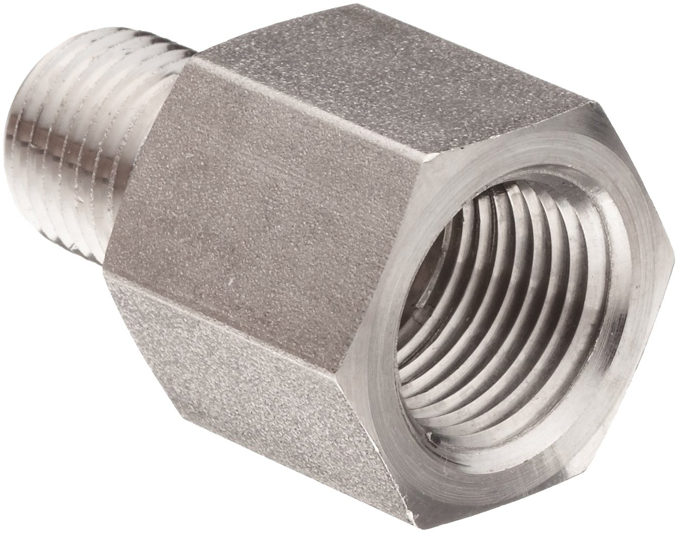 Reducing Adapter 1 4 NPT Male X 1 2 NPT Female Brennan 5405 04 08 SS