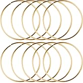 Amazon.com: 10 Pcs 8 Inch Metal Rings for Craft Gold Hoops Floral ...