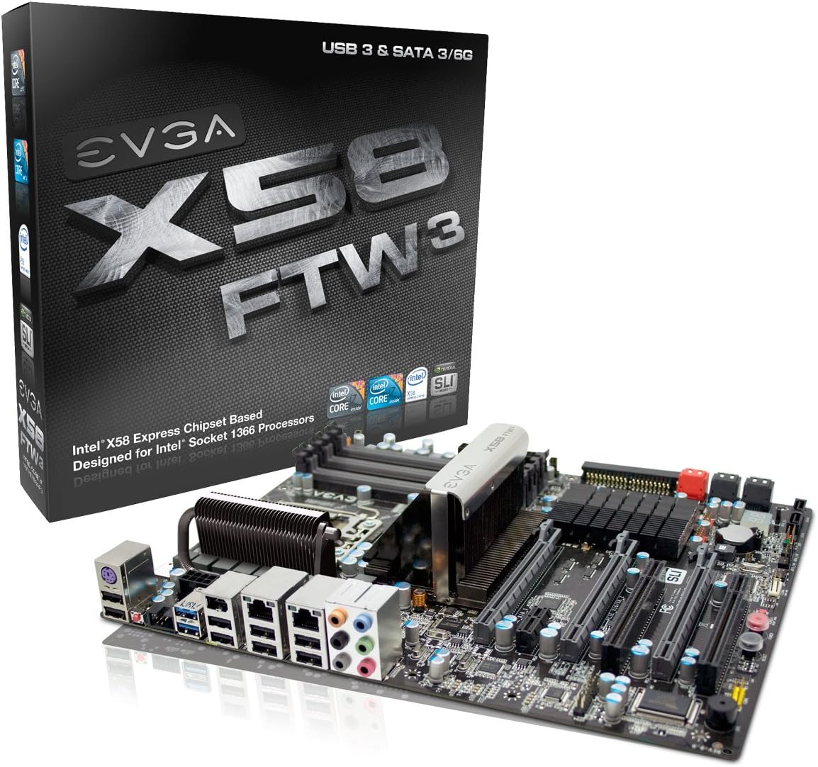 EVGA X58 FTW3 Intel X58 Socket B (LGA 1366) ATX - Placa Base (DDR3 ...