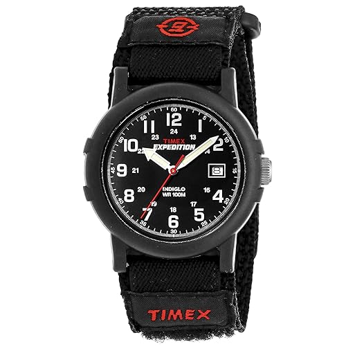 Timex Men's T40011 Expedition Camper Black Fast Wrap Strap Watch in ...