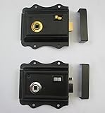 Ironmongery World Traditional Old Victorian Style Rim Door Lock Knob ...