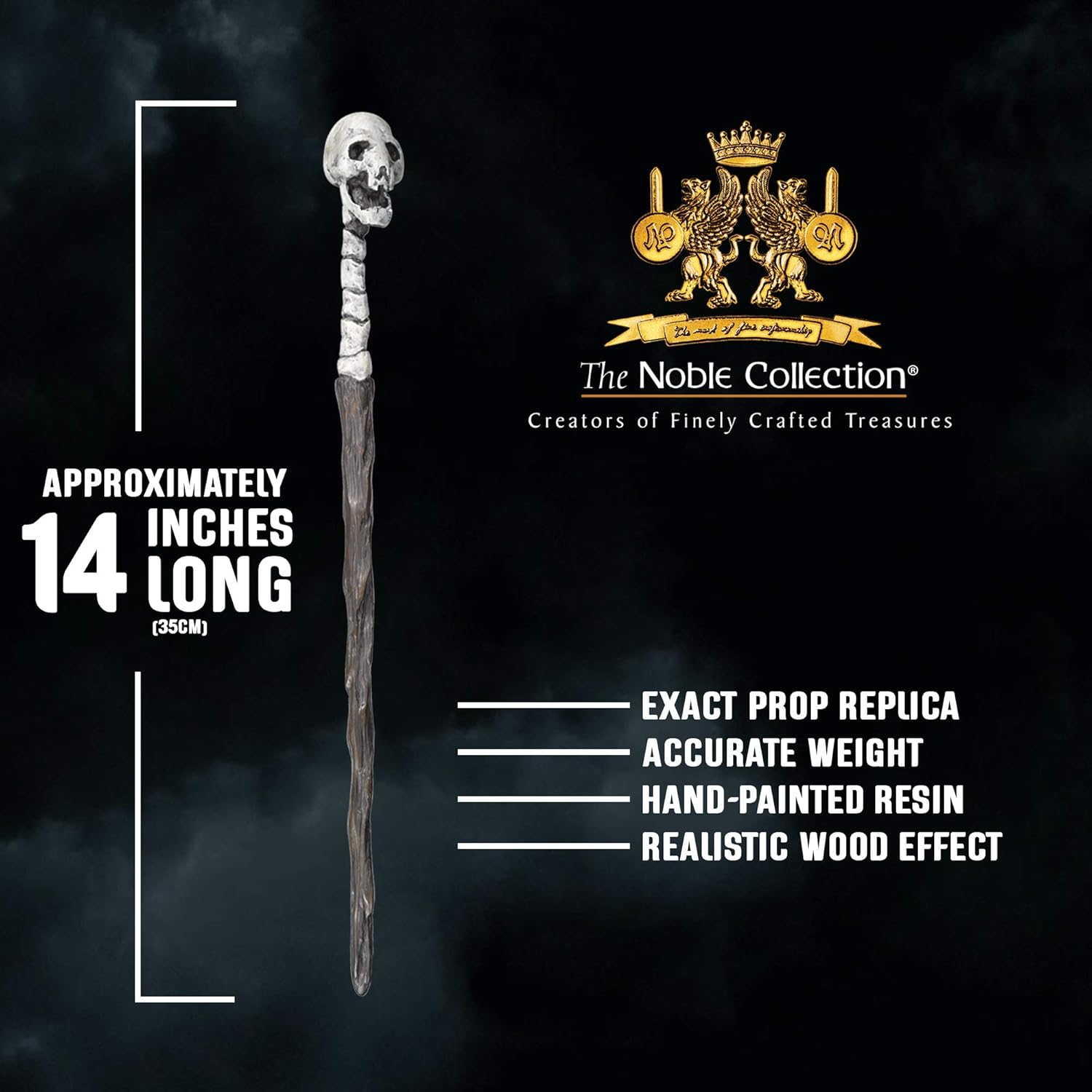 The Noble Collection – Death Eater Skull Wand In A Standard Windowed ...