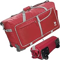 Amazon.com | Bago Rolling Duffle Bag with Wheels - 31" 120L Foldable Weekender Bag, Waterproof ...