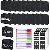Amazon.com : 67 Piece Set of Basket Labels Clip On for Storage Bins ...