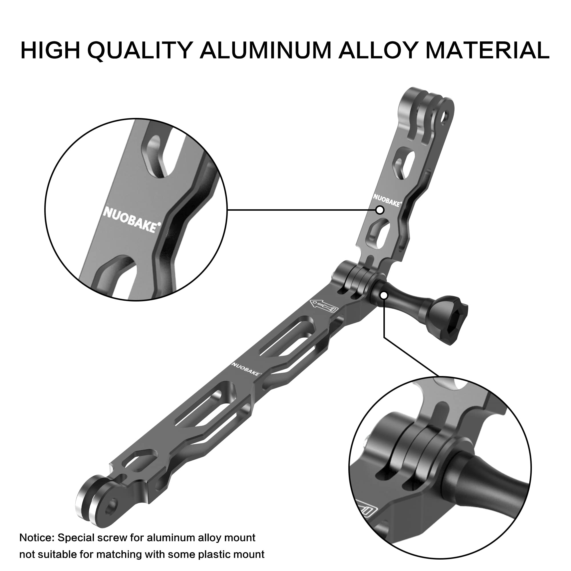 Mua nuobake All Aluminum Alloy Extension Arm Kit Metal Pole Mount ...