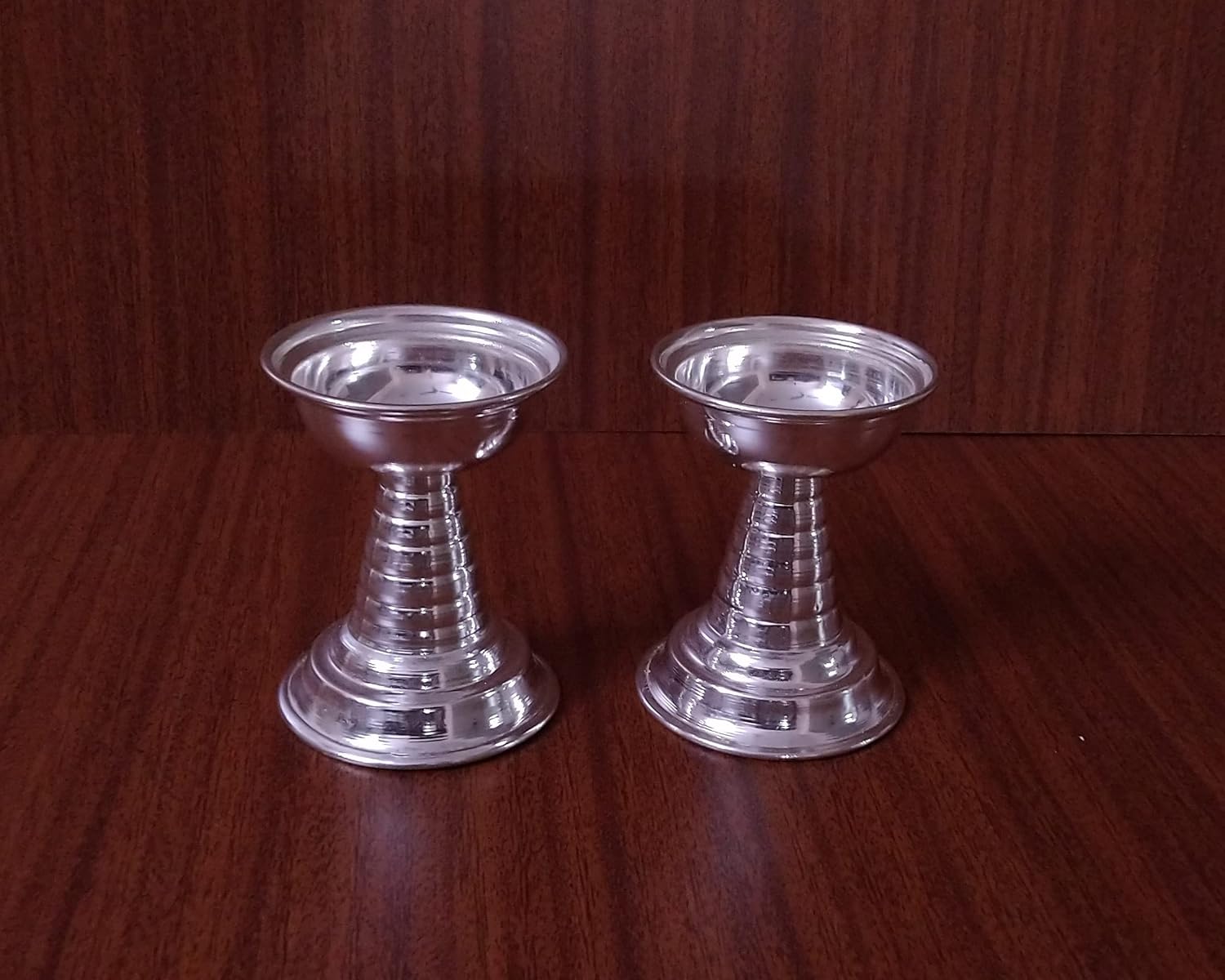 Buy Gifts Paradise - German Silver Diya | Silver Plated Deepa for Pooja ...