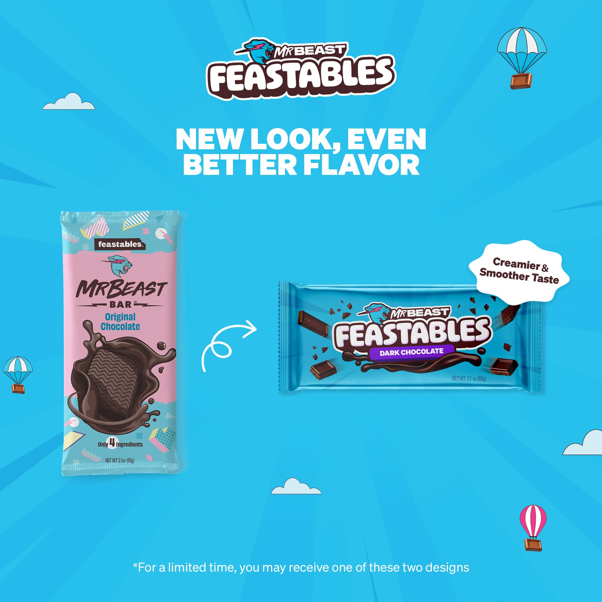 Mua Feastables Original Dark Chocolate KING Size Chocolate Bar, 2.1oz ...