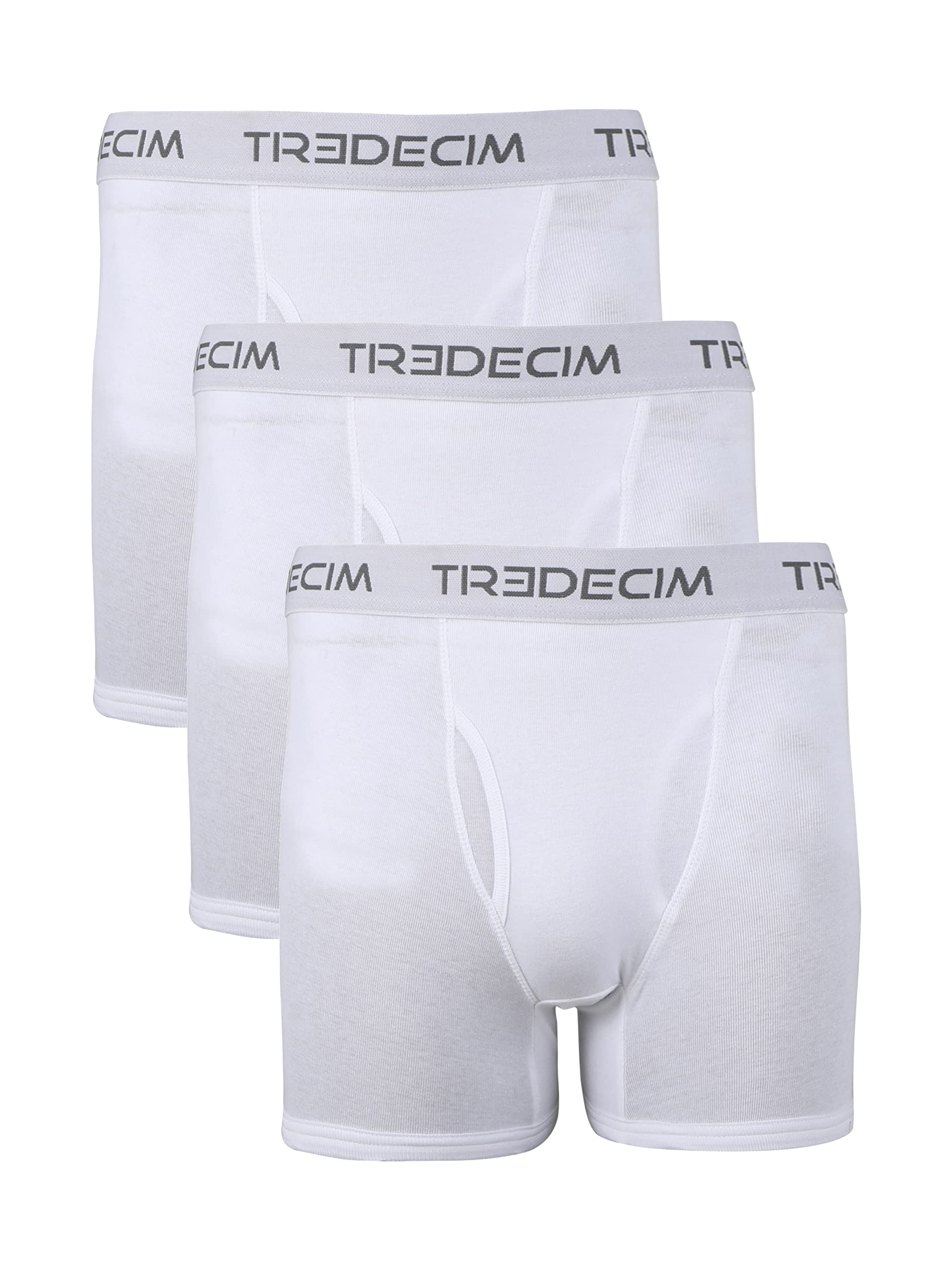 TREDECIM Men's Organic Cotton Ultra Comfort Knit Boxers Briefs ...