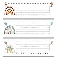 Amazon.com: Boho Rainbow Self Adhesive Name Plates, Name Tags Desk ...