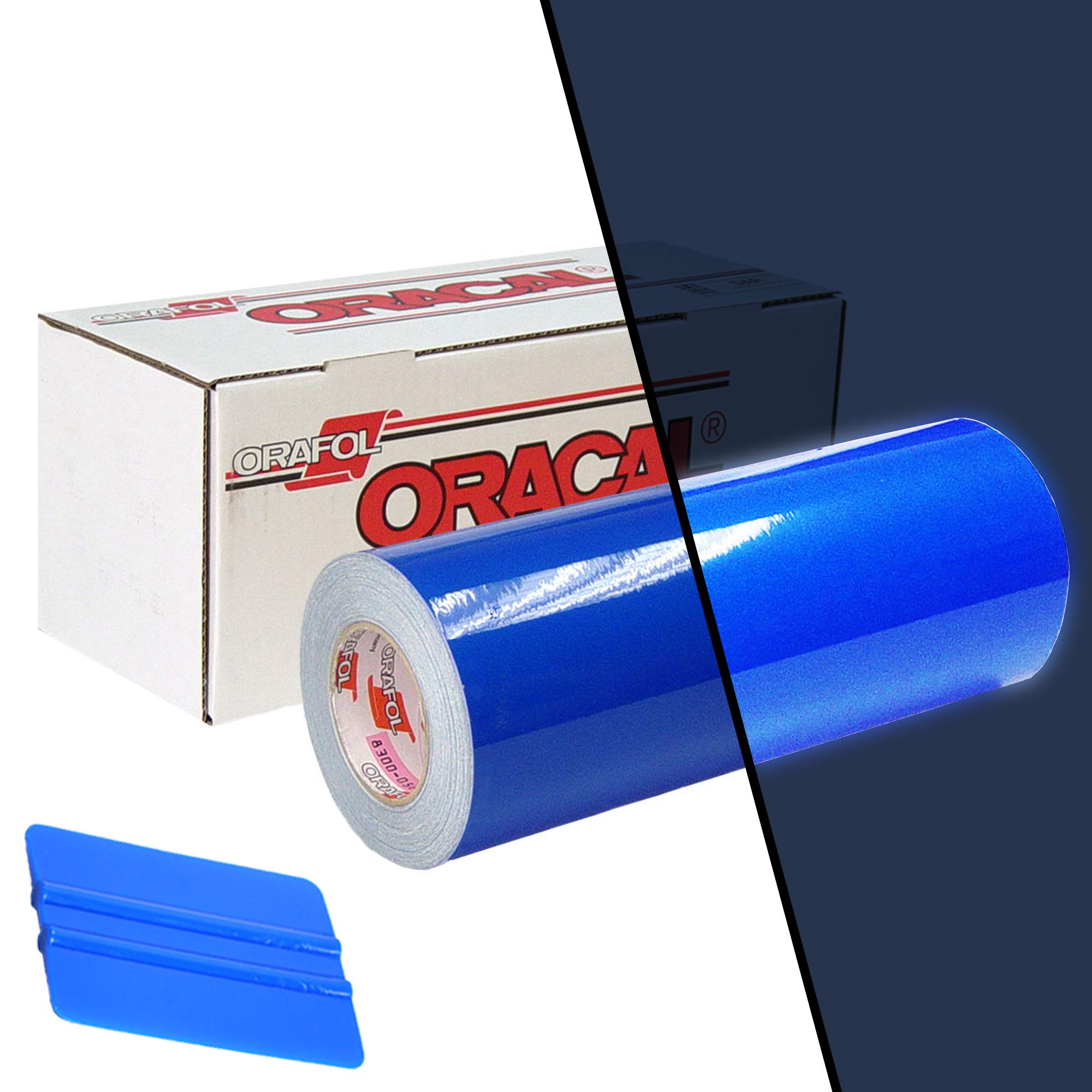 ORACAL 5400 Reflective Blue Adhesive Vinyl Wrap 12 Inch X 24 Inch Roll ...