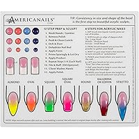 Amazon.com: Americanails Mini Acrylic Nail Training Mat - Silicone ...