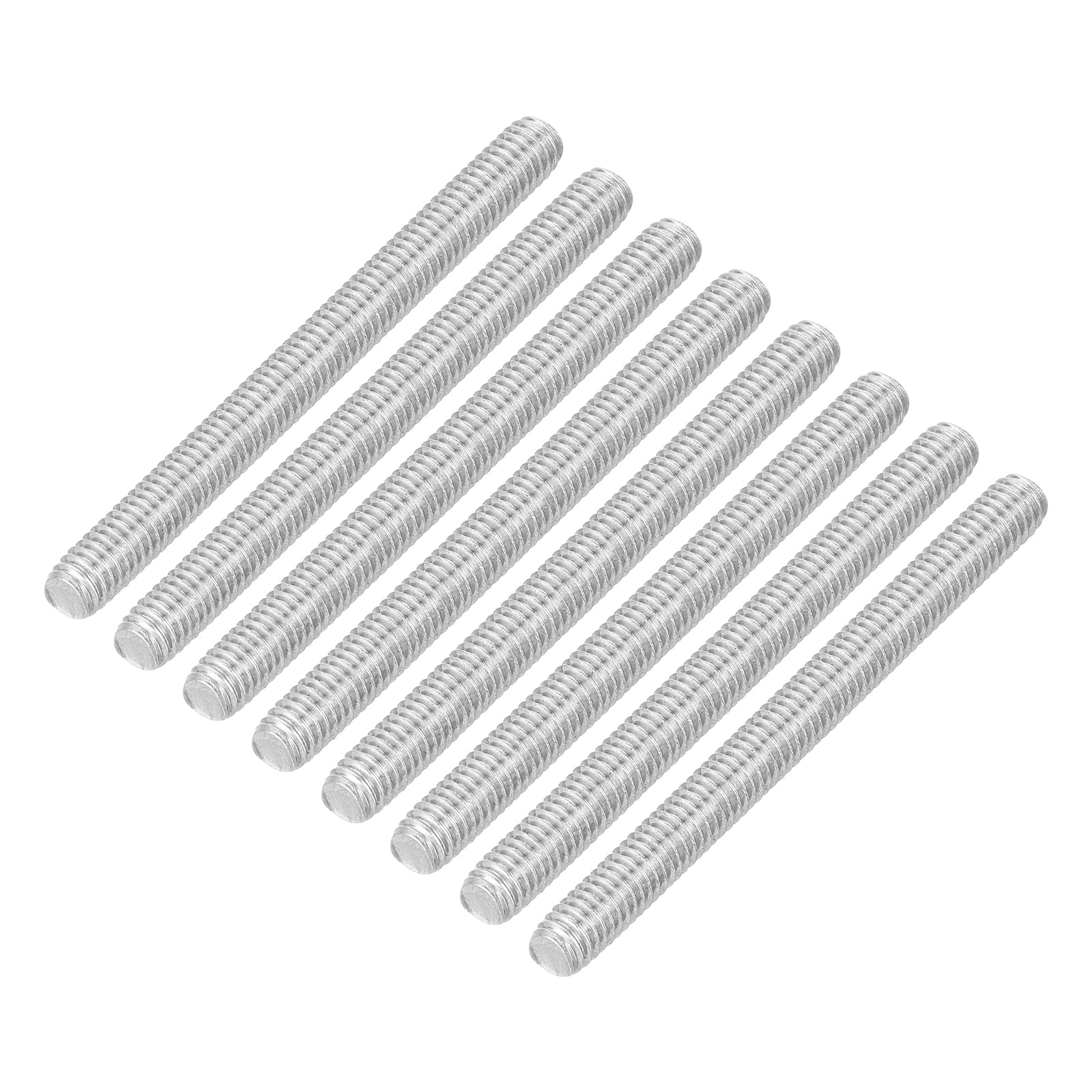 uxcell 8Pcs Fully Threaded Rod, M4 x 45mm 304 Stainless Steel Right ...