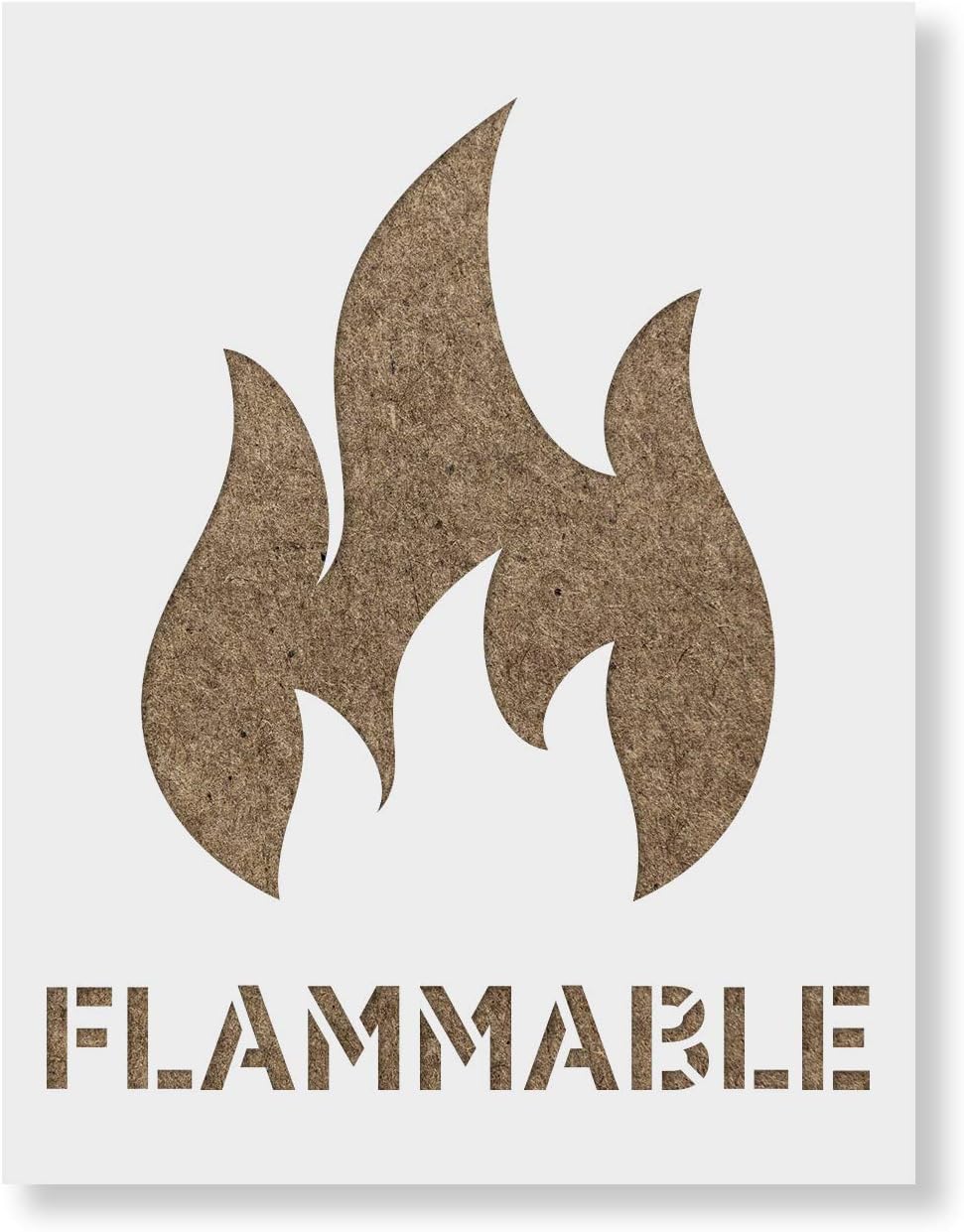 Amazon.com: Flammable Symbol Stencil - Reusable Stencils for Painting ...