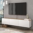 Amazon.com: Atelier Mobili Floating TV Stand - Wall Mounted, Supports ...