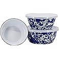 Amazon.com: Golden Rabbit Enamelware - Cobalt Swirl Pattern - Set of 3 ...