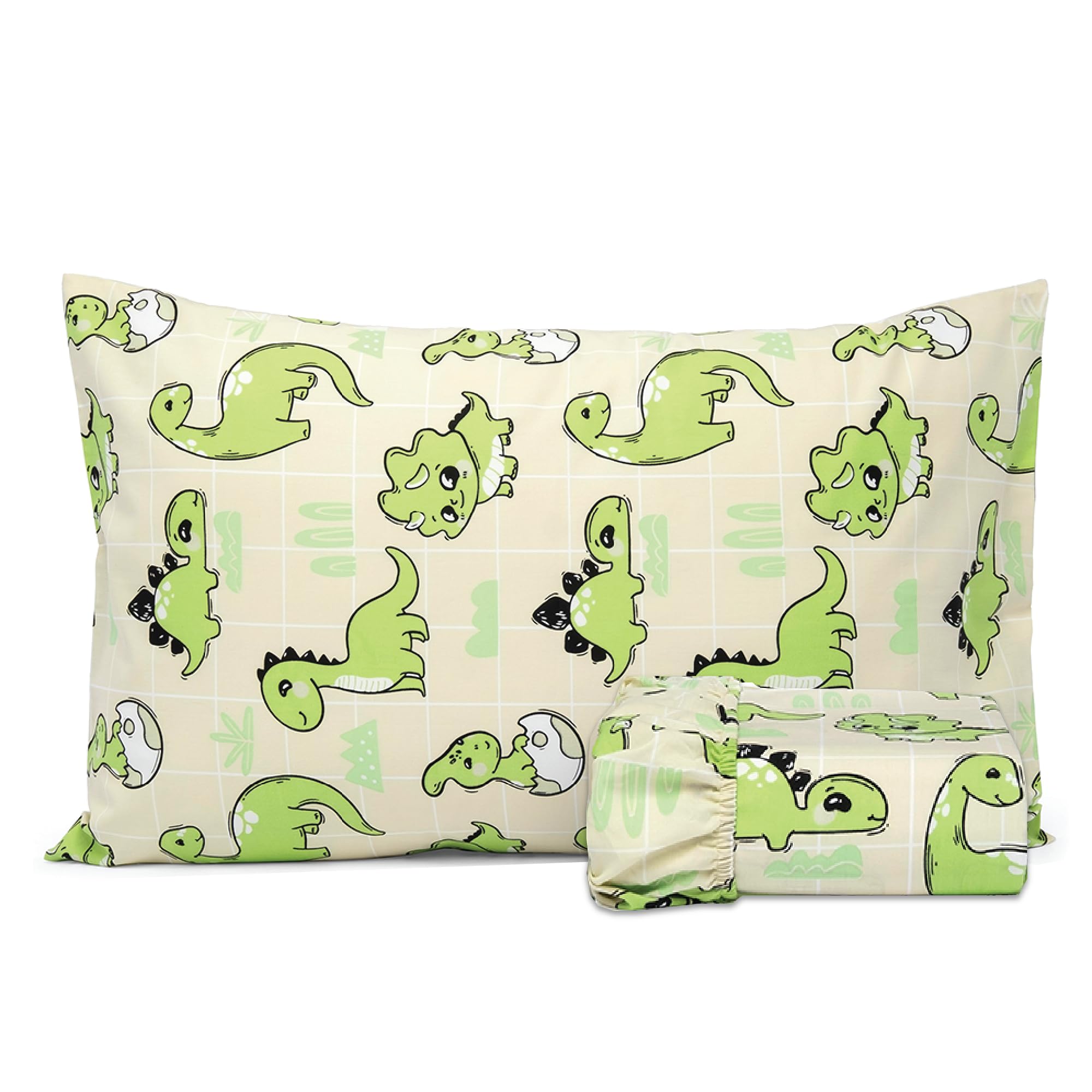 Salt Earth 100% Cotton 210TC Kids Bedsheet, Twin Fitted Sheet, Toddler ...